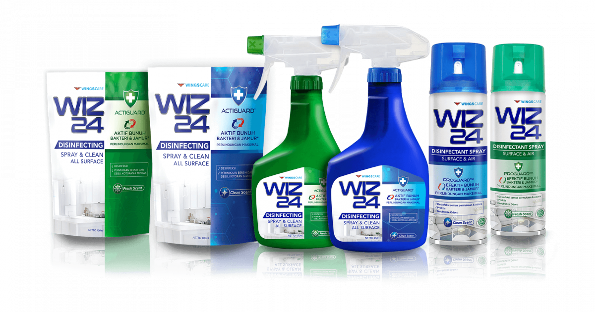 Lengkapi Lini Produk Anti Bakteri, Wings Care Luncurkan WIZ 24 - Wingscorp